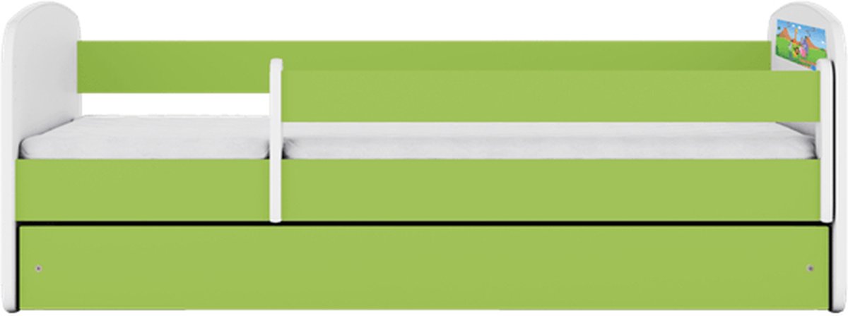 Kocot Kids - Bed babydreams groen safari met lade zonder matras 140/70 ...