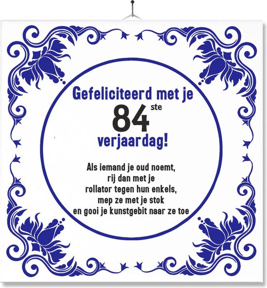 Tegel Met Opdruk | Grappig | Humor | Verjaardag kado | Gefeliciteerd ...