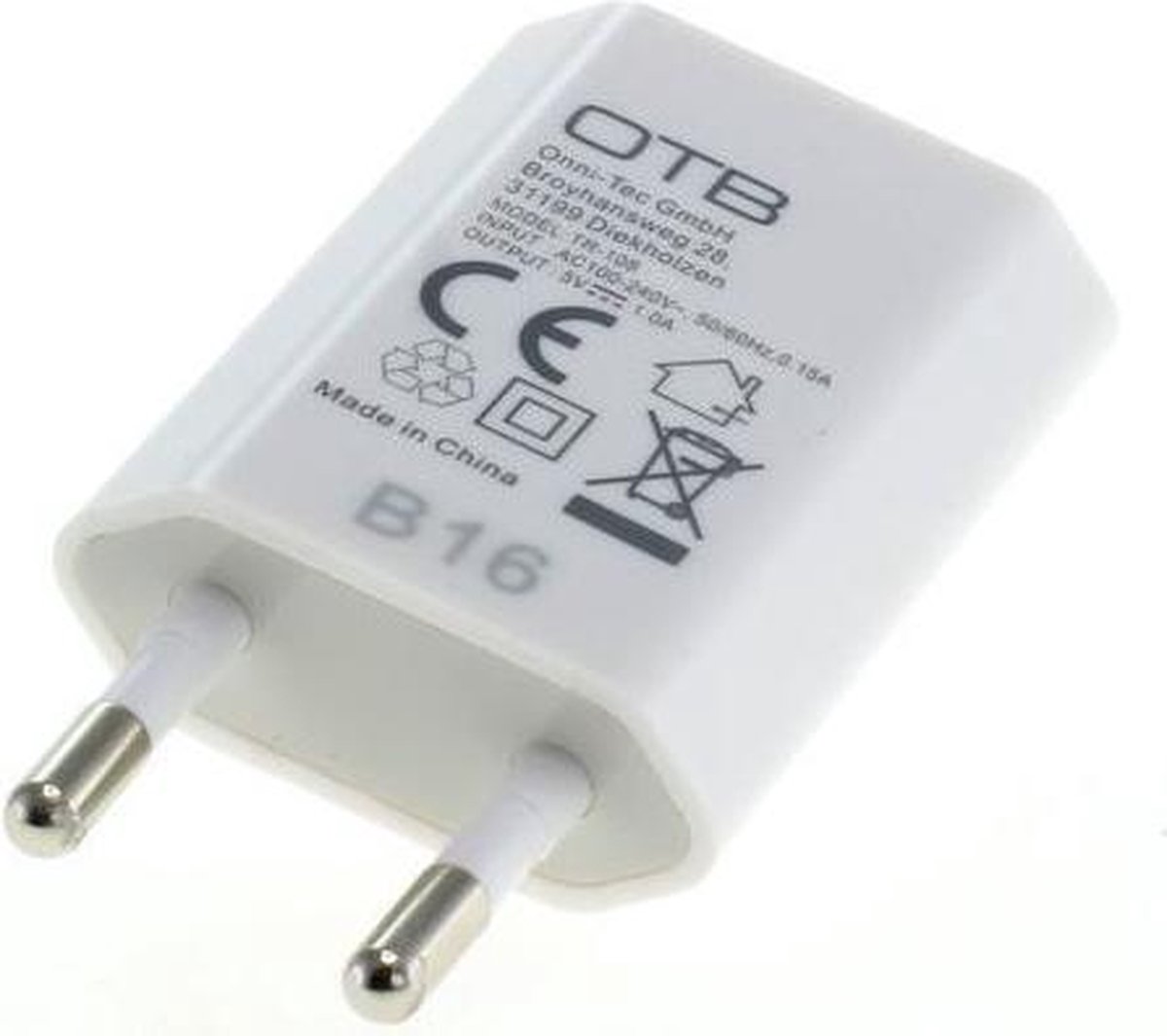 OTB Universal USB Home Charger Blanc | bol.com
