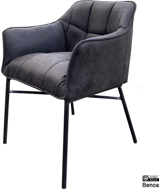 Eetkamerstoel Boston - Anthracite | bol