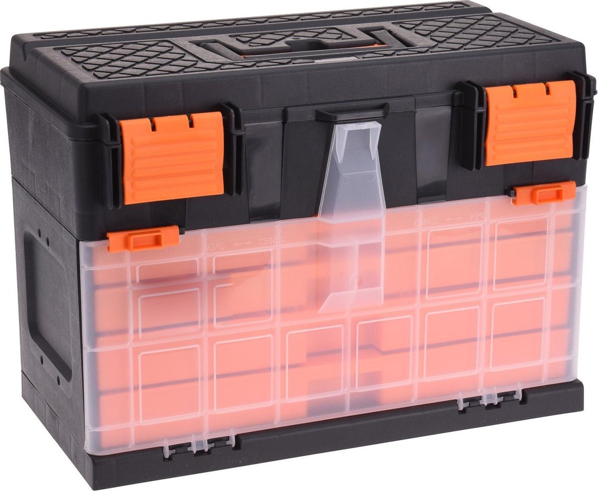 Gereedschapskist/koffer met 4 assortiments laden 44 x 26 x 33 cm ...