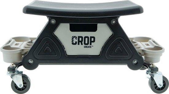 CROP Auto Detailing Creeper ZWART - Werkplaatskruk op Wielen | bol