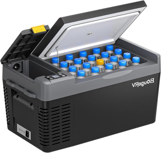 Compressor koelbox 12 V 20 liter auto koelbox (-20 °C ~ 10 °C) 12/24 V DC & 110-240 V... | bol