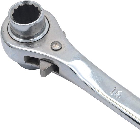 Stalen steigersleutel/ratelsleutel - diverse maten van 16-24 mm | bol