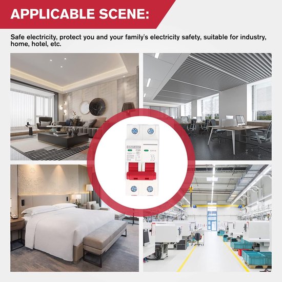 1000V DC Miniatuur Stroomonderbreker 50A 2P Din Rail Mount Home ...