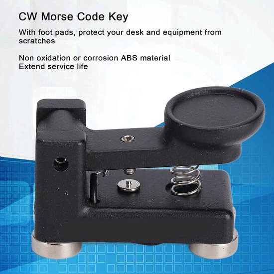 Morse Code Manual Key - Magnetic Adsorption Base for Short Radio ...