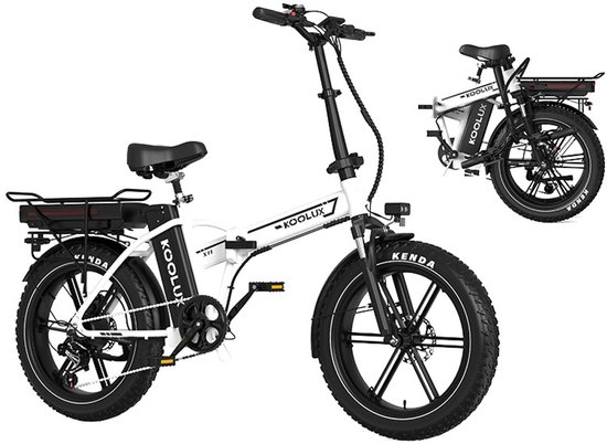 KOOLUX | X11 Elektrische Vouwfiets | E-Bike | 20 x 4.0 Inch Dikke ...