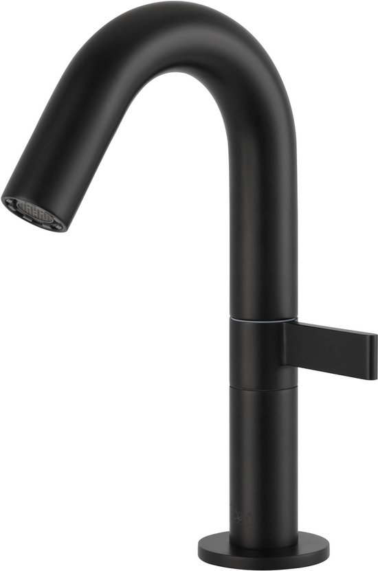 Ben Anello fonteinkraan met hendel rechts mat zwart | bol