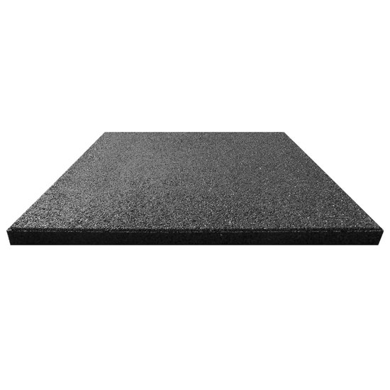 vidaXL Valtegels 12 st 50x50x3 cm rubber zwart - Valmat - Valmatten ...
