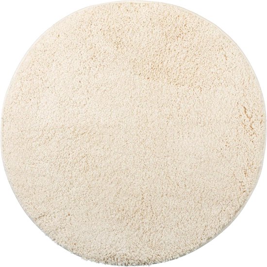 Ronde badmat beige - sfeervol en comfortabel - Ø 60 cm | bol