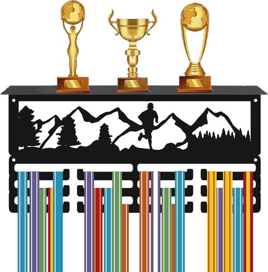 Medaille Display Trofee Houder Plank - 3 Rijen, 60+ Medailles ...