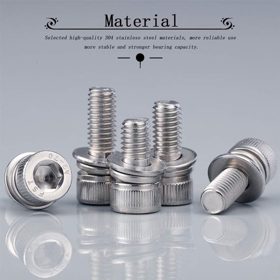 Inbusbout - M6 * (10-60 mm) metrische cilinderkop schroeven ...