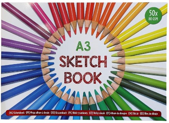 van der Meulen schetsboek A3 50 vellen tekenpapier creatief. | bol