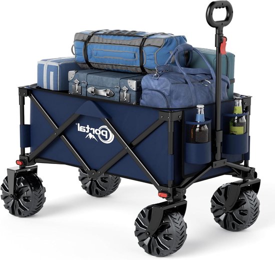 Strand trolley kar voor zand alle terrein grote wielen festival camping ...