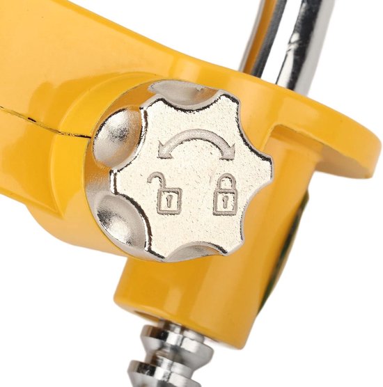 Trailer Coupler Lock Yellow Aluminum Heavy Duty Hitch Lock Universal ...
