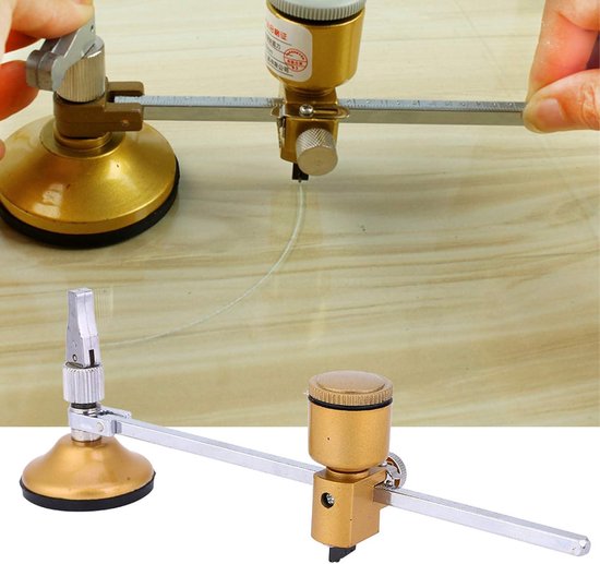 Professionele Glassnijder - 40cm Cirkelsnijder met Zuignap | bol