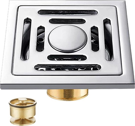 Odour Valve Stainless Steel Floor Drain with Brass Strainer for ...