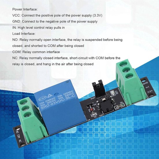 Single 3V/3.3V Relay High Level Driver Module Insulated Drive Control ...