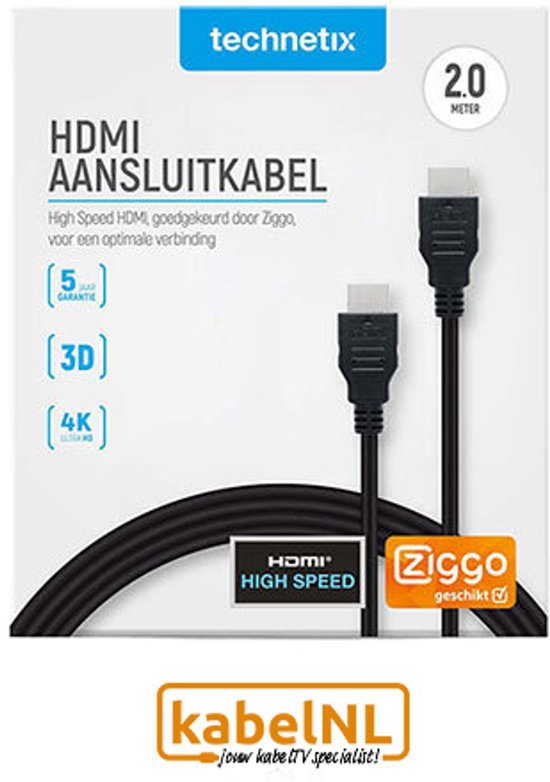 Technetix HDMI kabel 2m | bol
