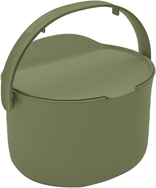 Compostbak voor Bio-afval 3,3L - Olijfgroen | bol