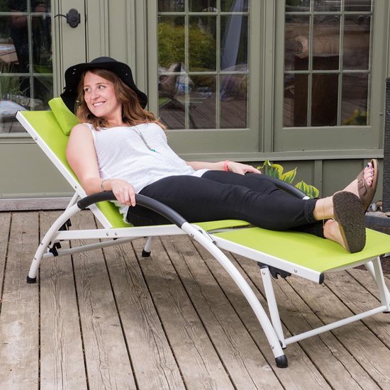 Vivere - DOCKSIDE SUN LOUNGER - GREEN APPLE | bol.com