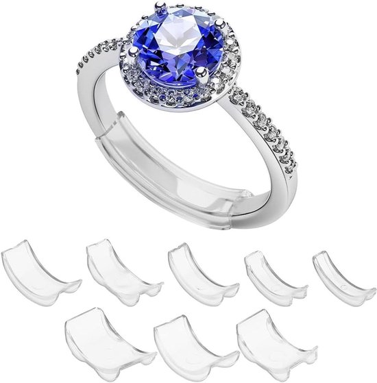 Onzichtbare ringverkleining - Set van 8 stuks, voor alle ringen (4 ...