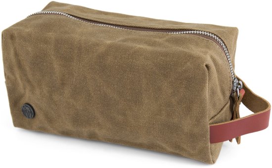 Lucleon - Heren - Bruin Canvas Toilettas | bol