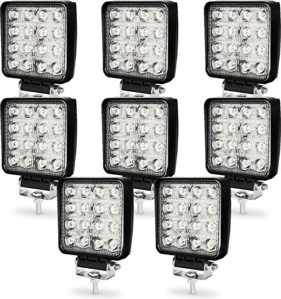 8x Led werklamp 48W extra led koplamp voor offroad 12 V 24 V koplamp ...