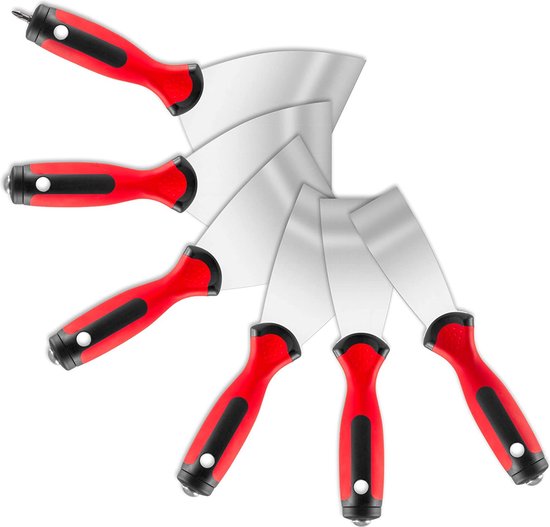 Spatelset - RVS - Gipsplaten spatel - in gereedschapskist - voor ...