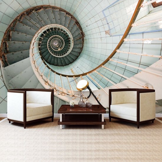 Fotobehang - Vlies Behang - Trappengat Tornado - 208 x 146 cm | bol