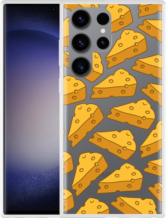Cazy Hoesje geschikt voor Samsung Galaxy S23 Ultra Cheesy | bol