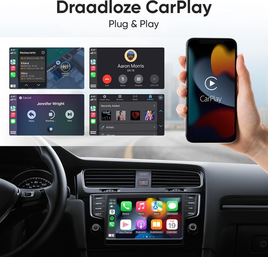 GSthetic Carplay dongle - Apple - Draadloos apple carplay - iPhone - Navigatiesysteem... | bol