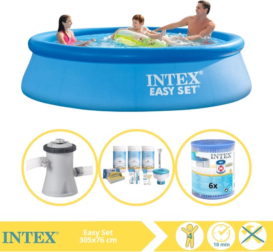 Intex Easy Set Zwembad - Opblaaszwembad - 305x76 cm - Inclusief ...
