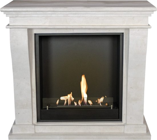 Xaralyn Kreta-Mini BIU-SWU bio-ethanol open haard - Witte ruwe ...