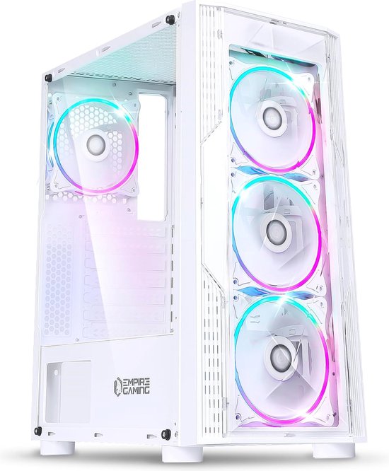 Diamond Gaming PC Behuizing - ARGB Mid Tower ATX/ITX - Plexiglas Front ...