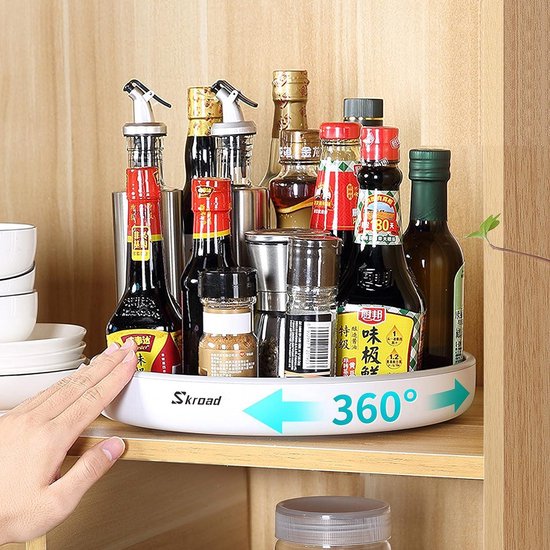 Kruidenrek Lazy Susan Draaitafel Kast Organizer Multifunctioneel ...