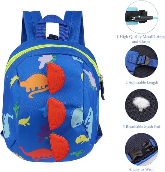 Kinder Dino Set - Tas En Bescherm Set - Veilig op Avontuur | bol