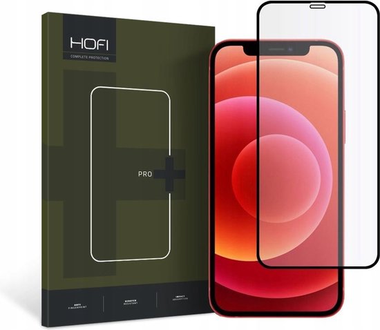HOFI - FULL - PRO+ VERRE TREMPÉ IPHONE - 12 - MINI - NOIR | bol