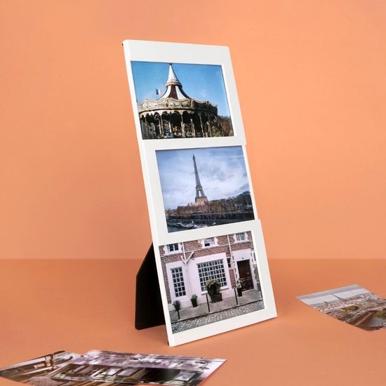 Fotolijst Dijon wit Inhoud: 3 foto's met afmetingen 10 x 15 cm ...