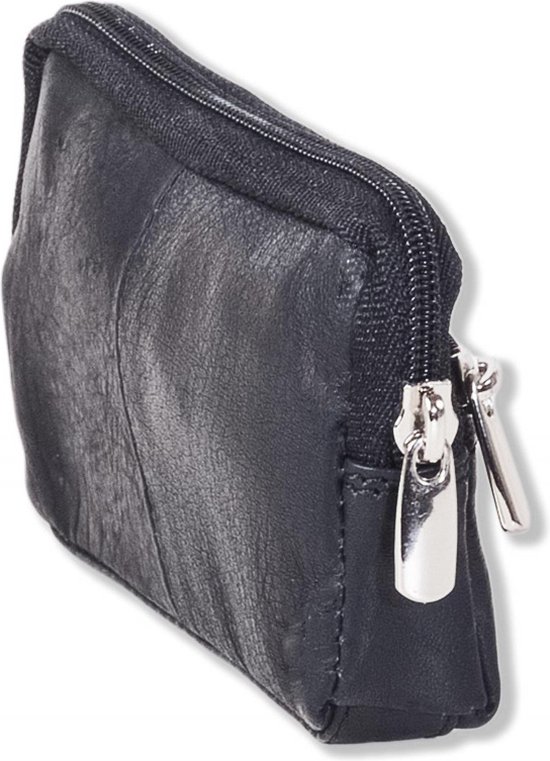 Rimbaldi Zwart Leren Sleuteletui - Sleuteltasje Leer - Twee ...