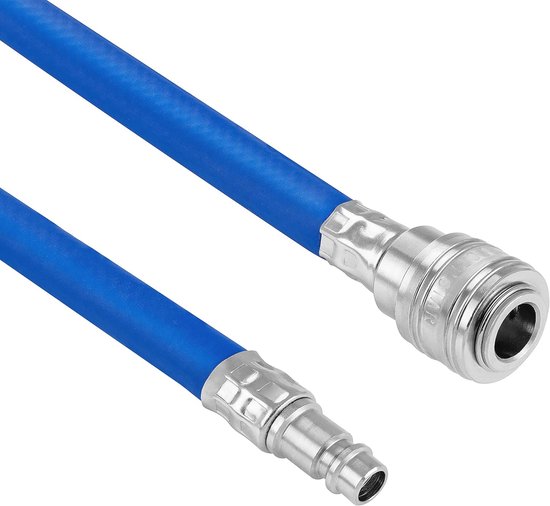 Lange Persluchtslang 15 m - Hybride PVC, 20 Bar, Binnendiameter 9,2 mm ...