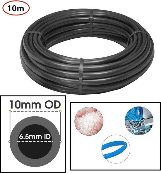 Pneumatische PU-slang 10 meter - Flexibele Persluchtslang met 8 ...