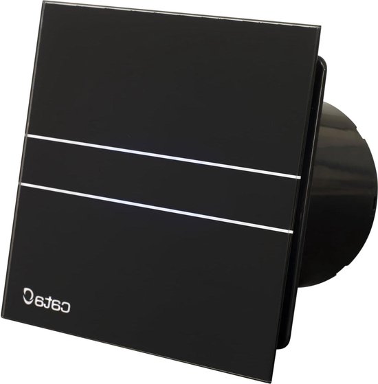 Badkamer Ventilator - Ventilator voor Badkamer Glas Zwart Filter | bol