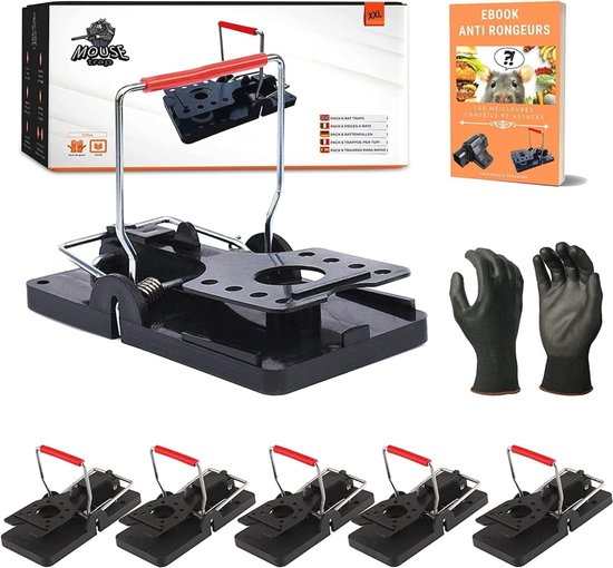 6x XXL Rattenvallen - Ultra Krachtige Herbruikbare Rattenval voor ...