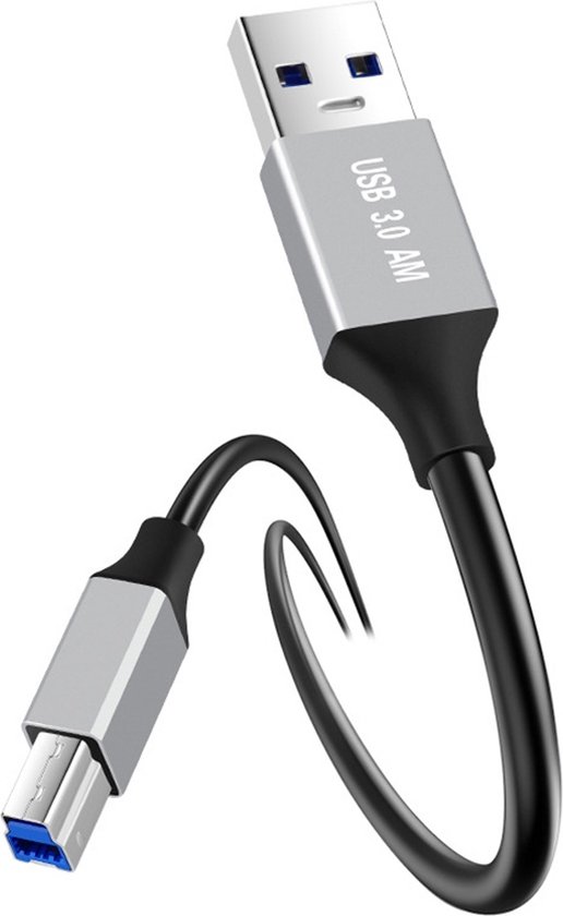 USB 3.0 naar USB-B - Printer kabel adapter - 2 meter - zwart | bol