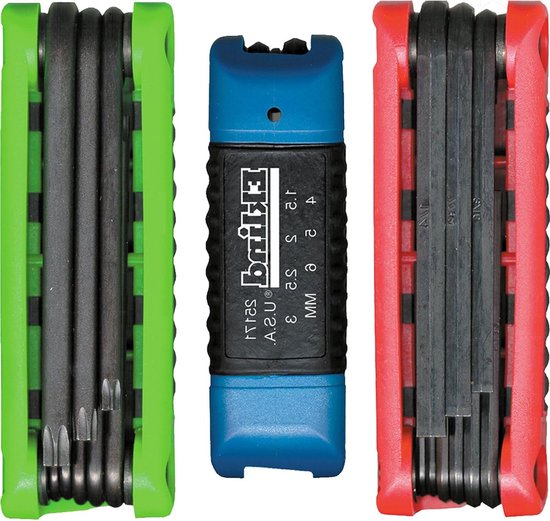 Opvouwbare Ergo-Fold Inch-MM Hex Key & TORX ster Combo Set - 24 stuks ...
