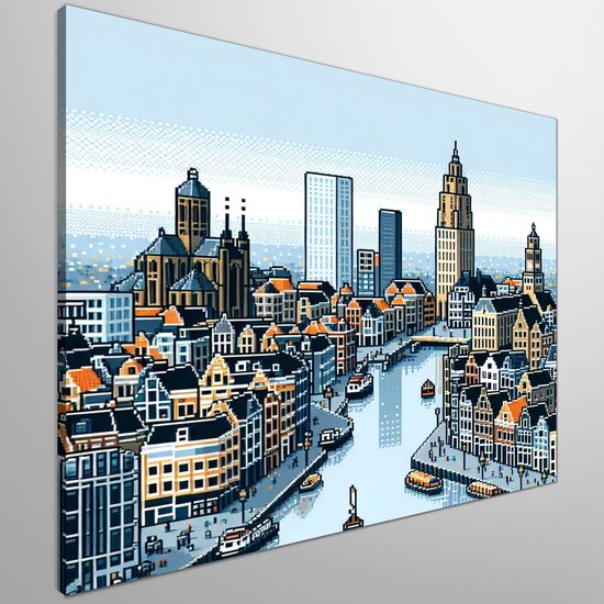 Pixel art groningen schilderij | Groningen through the Lens of ...