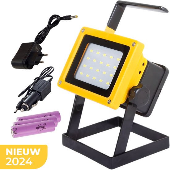 LED Bouwlamp - Batterij Lamp - Verstelbare werklamp met accu - IP65 ...