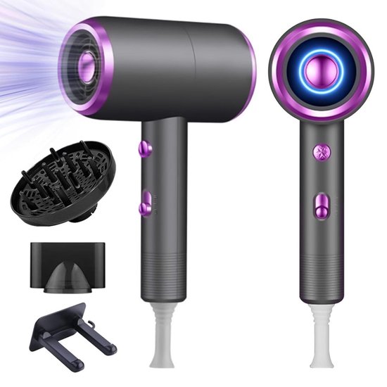 Haarfohn - Föhn met Diffuser – Krullen – Ionische Haardroger met ...
