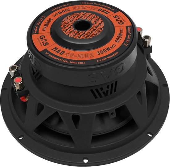 GAS MAD Level 2 Subwoofer 10" 2x2 Ohm | bol